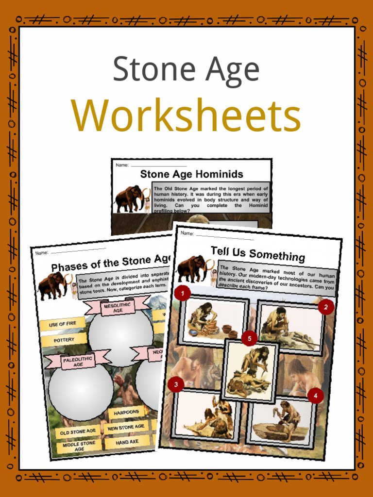 Sample Stone Age Worksheets | PDF | Stone Age | Paleolithic