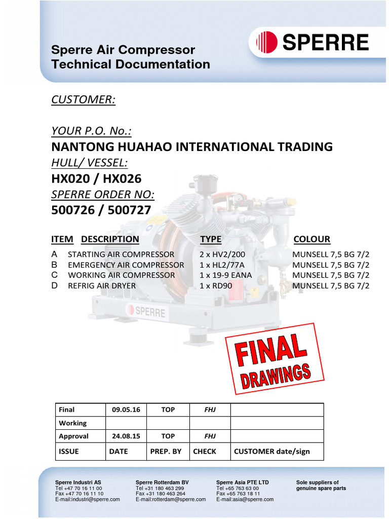 Final Drawing HX020 HX026 - Sperre Control Circuit | PDF | Electric ...