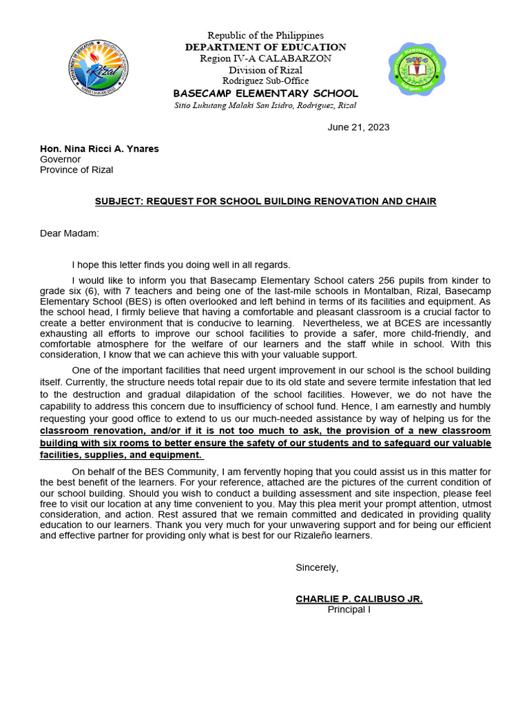 Governor YNARES Letter | PDF