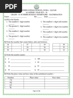 L2 - Numbers Up To 1000 - Home Practice Worksheet | PDF