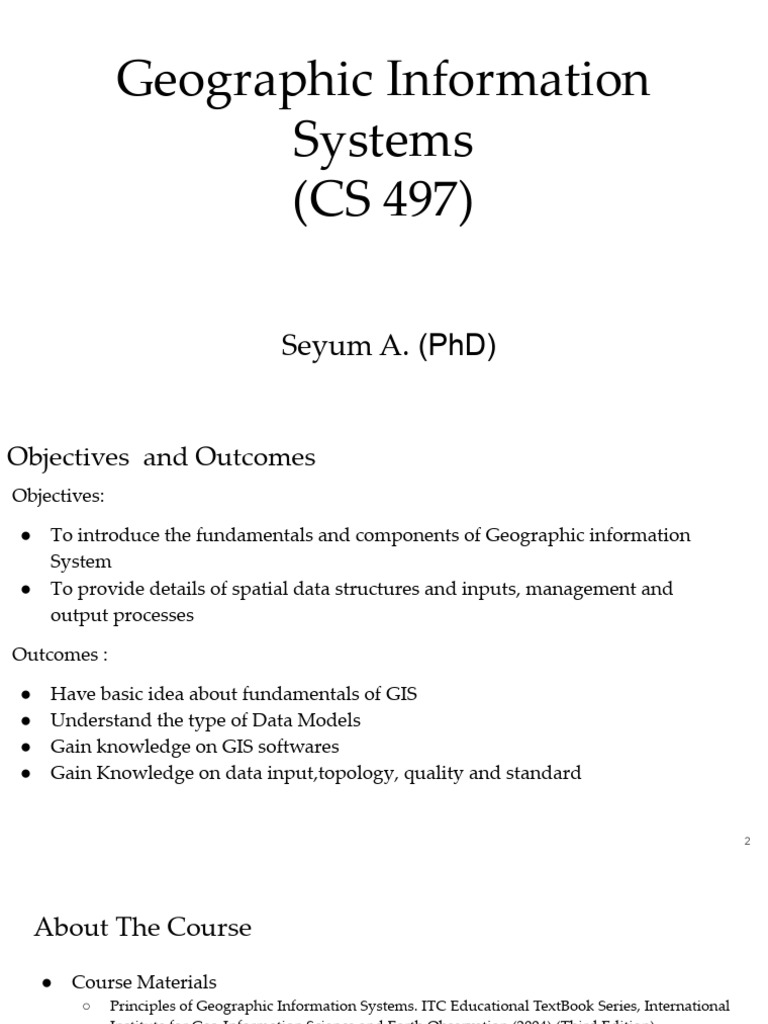 Geographic Information Systems-1 | PDF | Geographic Information System ...