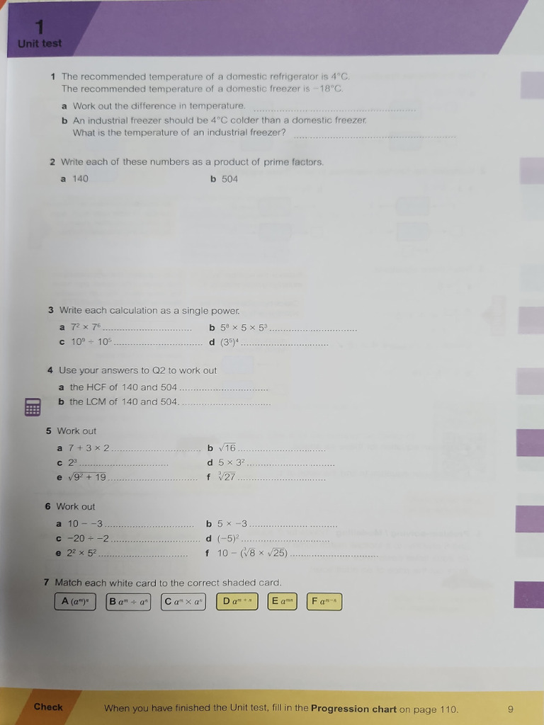 Year 8 Revision Pack T1B | PDF | Factorization | Mathematical Concepts