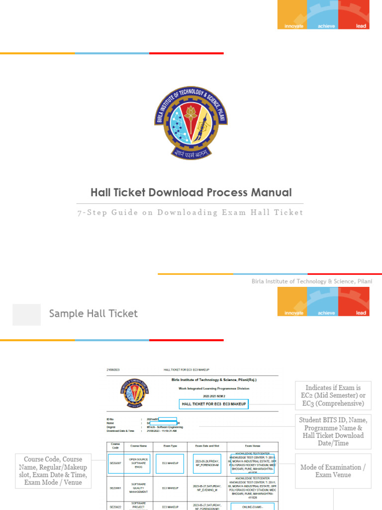 MM4 - Hall Ticket Download Process Manual | PDF | Academic Term