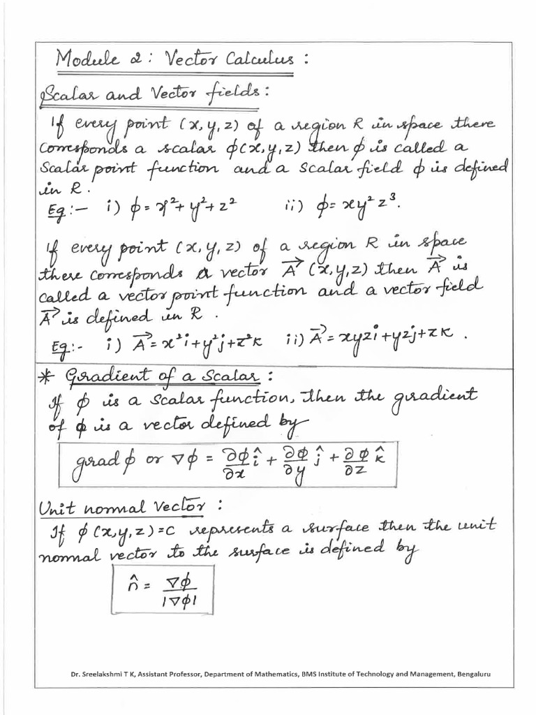 2 - Vector Caluculus | PDF