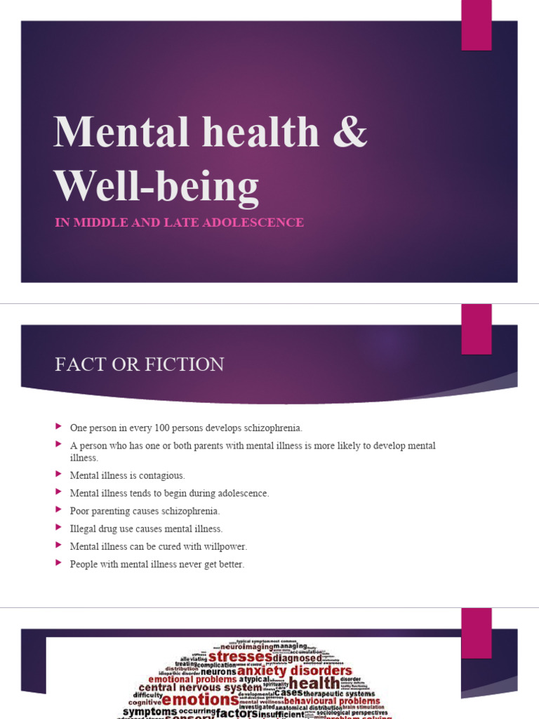 Mental Health Well Being 083440 | PDF | Mental Health | Mental Disorder