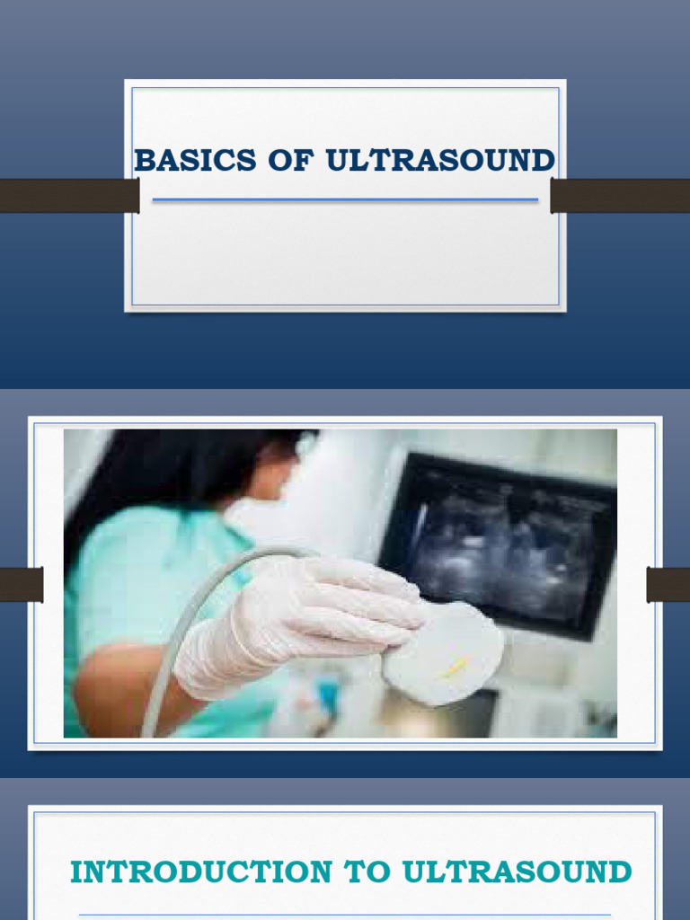 Basics of Ultrasound | PDF