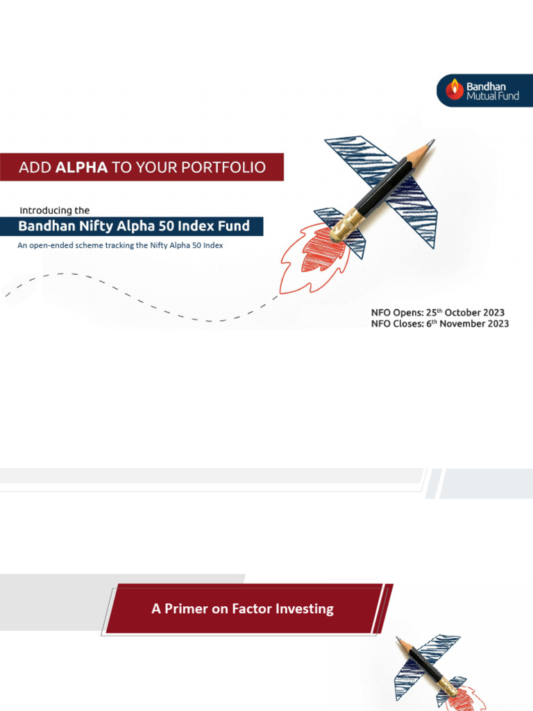 Nifty Alpha 50 Index & Factor Investing | PDF | Stock Market Index ...