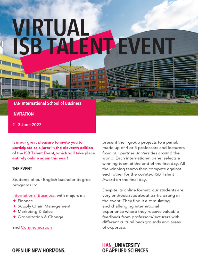 ISB Talent Event 2022 - Invitation | PDF