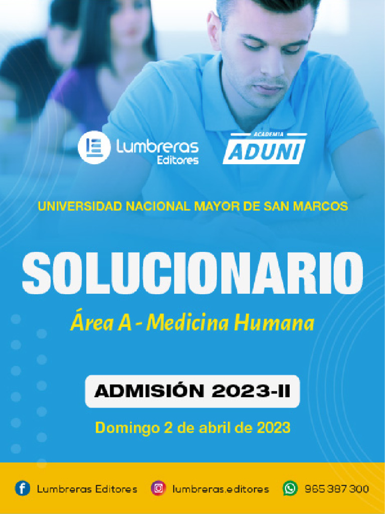 Solucionario - Medicina Humana - 2023 II | PDF | Perú | Comunicación humana