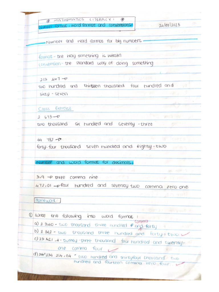 Number and Word Format For Big Numbers | PDF