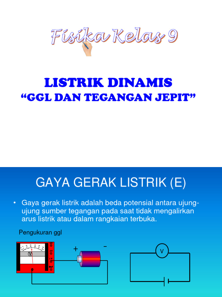 LISTRIK DINAMIS GGL Dan Tegangan Jepit | PDF