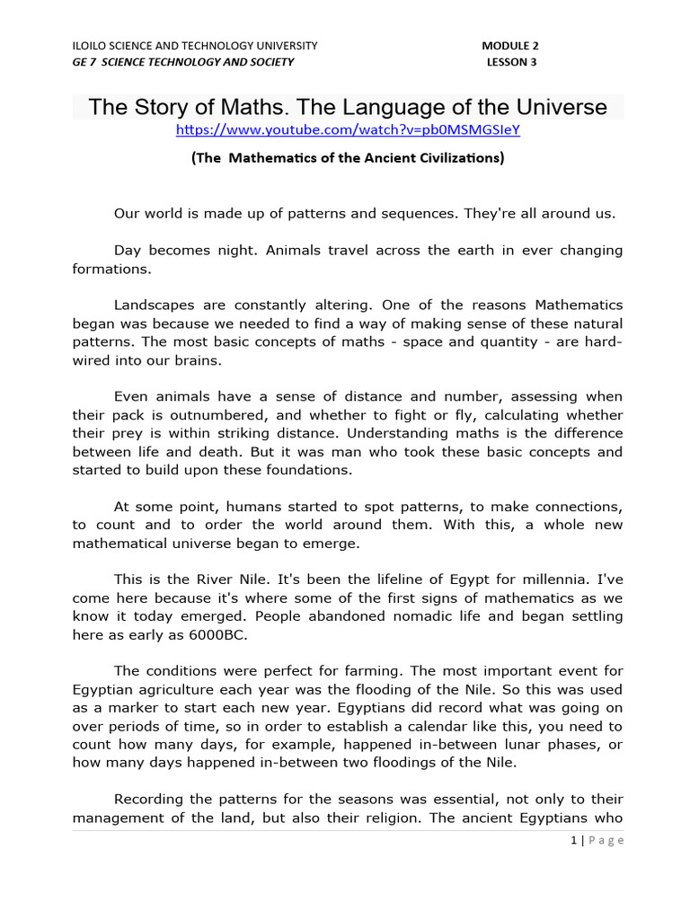 5 The Story of Math in Ancient Civilizations | PDF | Mathematics | Plato