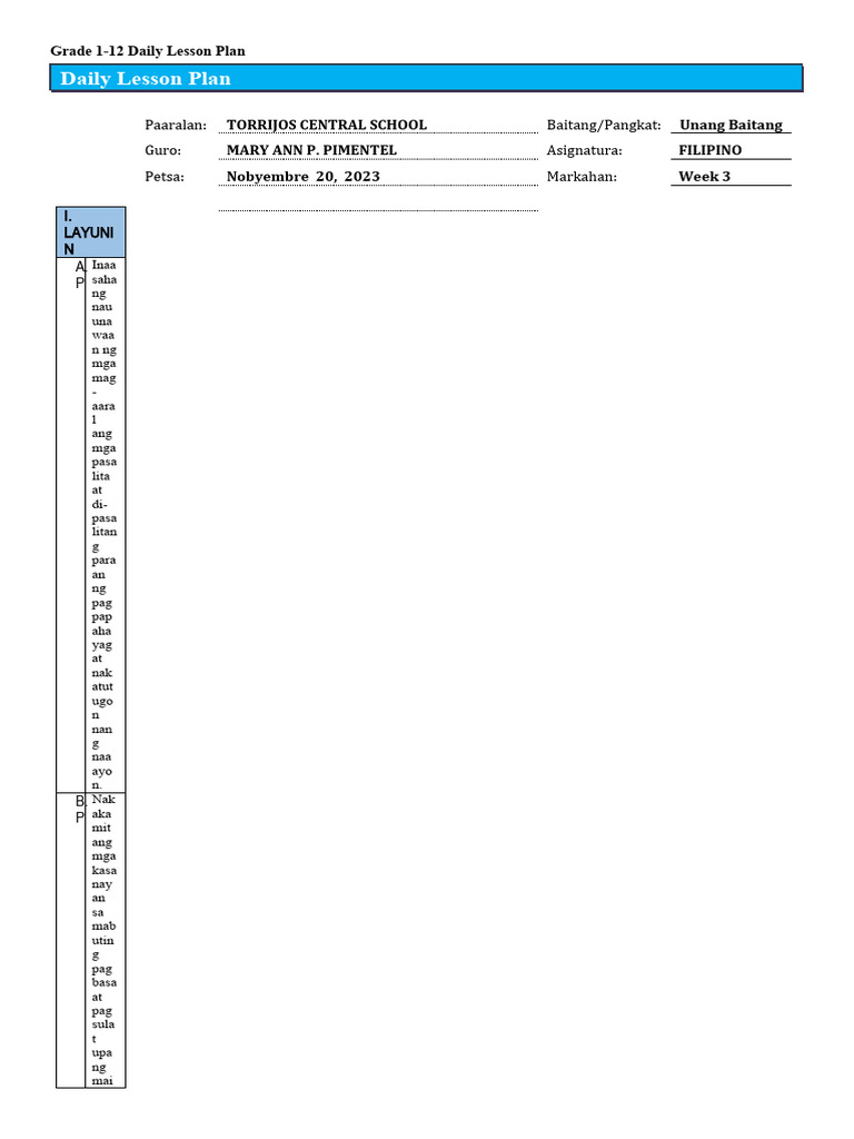 FIL-Week-3 DAY 1 | PDF