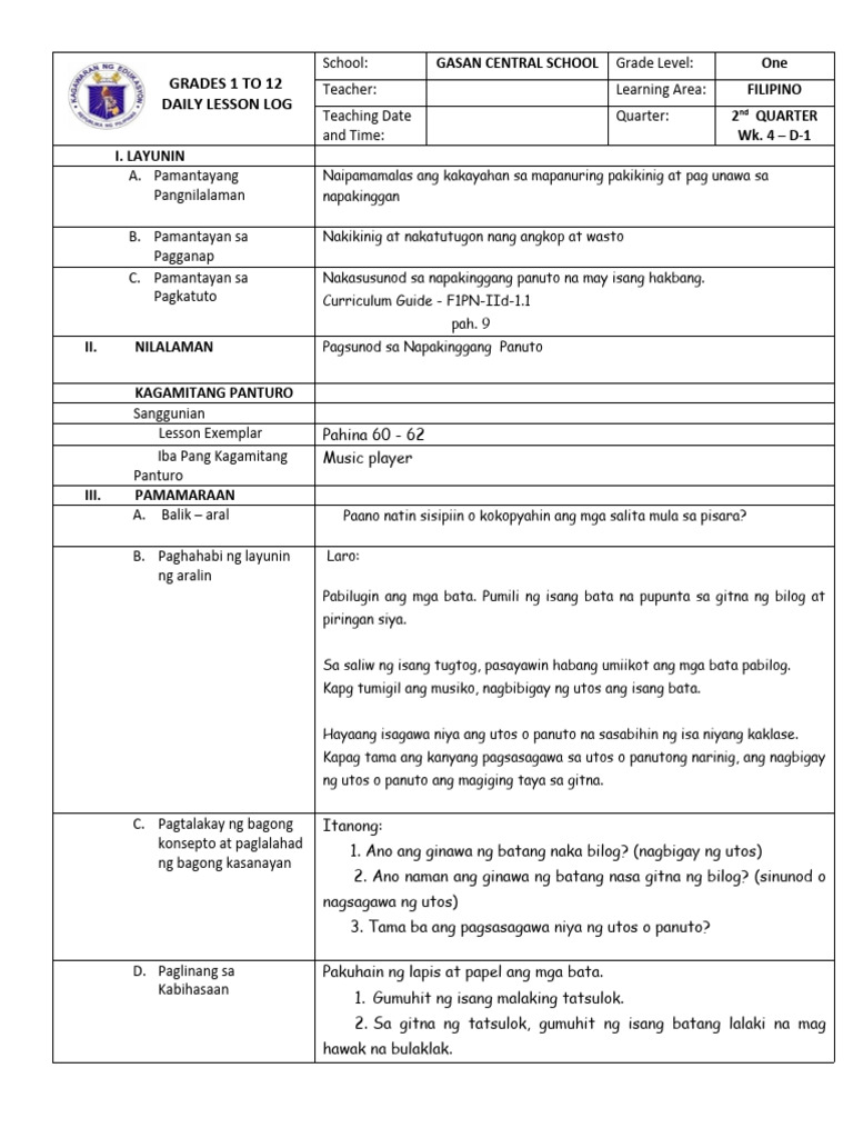 Fil 1 QTR 2 Week 4 | PDF