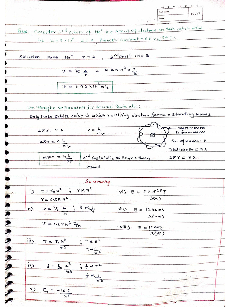Physics Hand Made Note Class 12 | PDF