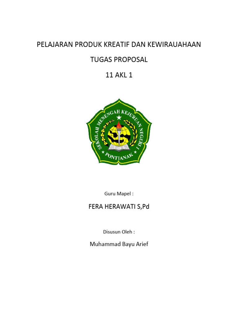 Proposal Muhamad Bayu Arief | PDF