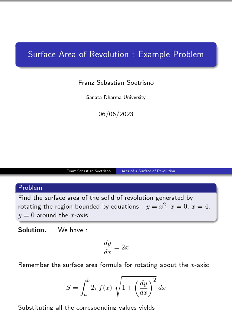 Surface Area | PDF | Area | Pi
