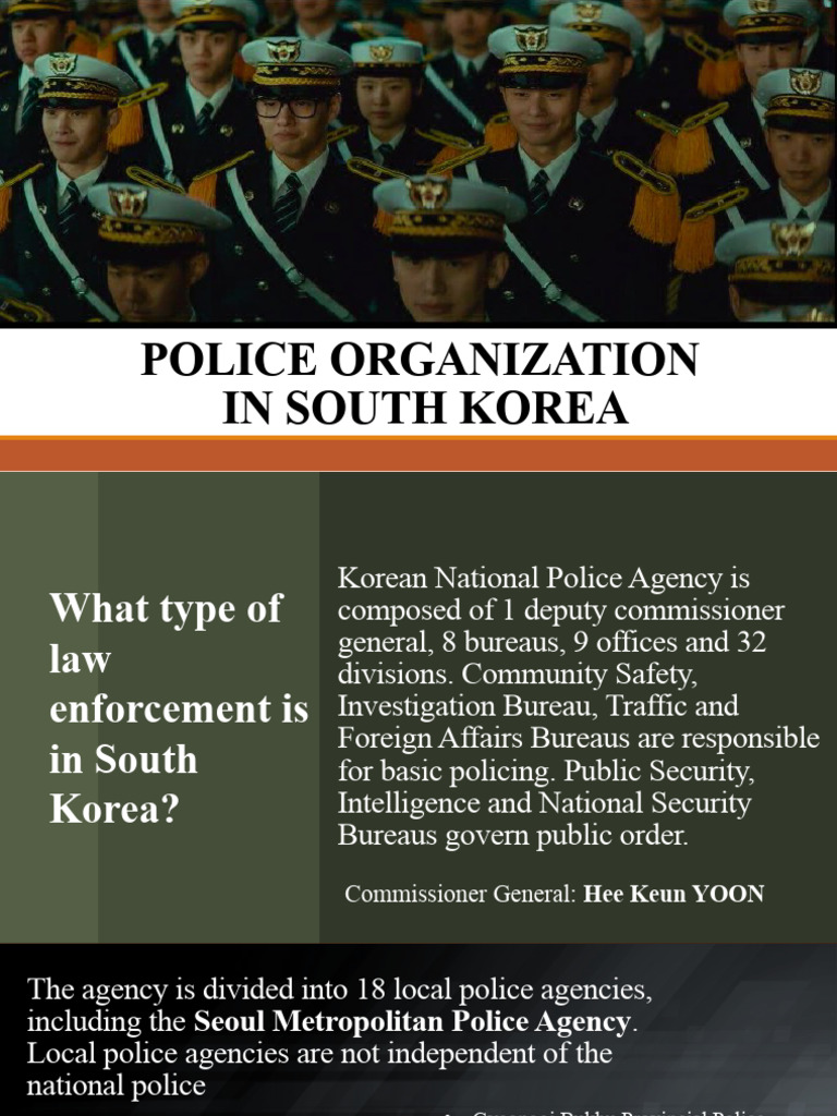South Korea Police Organization Overview | PDF | Police | Law ...