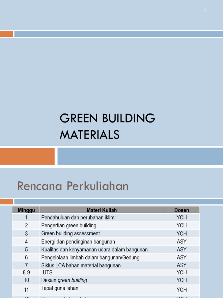 GB-Material 2023-S1 | PDF | Green Building | Life Cycle Assessment