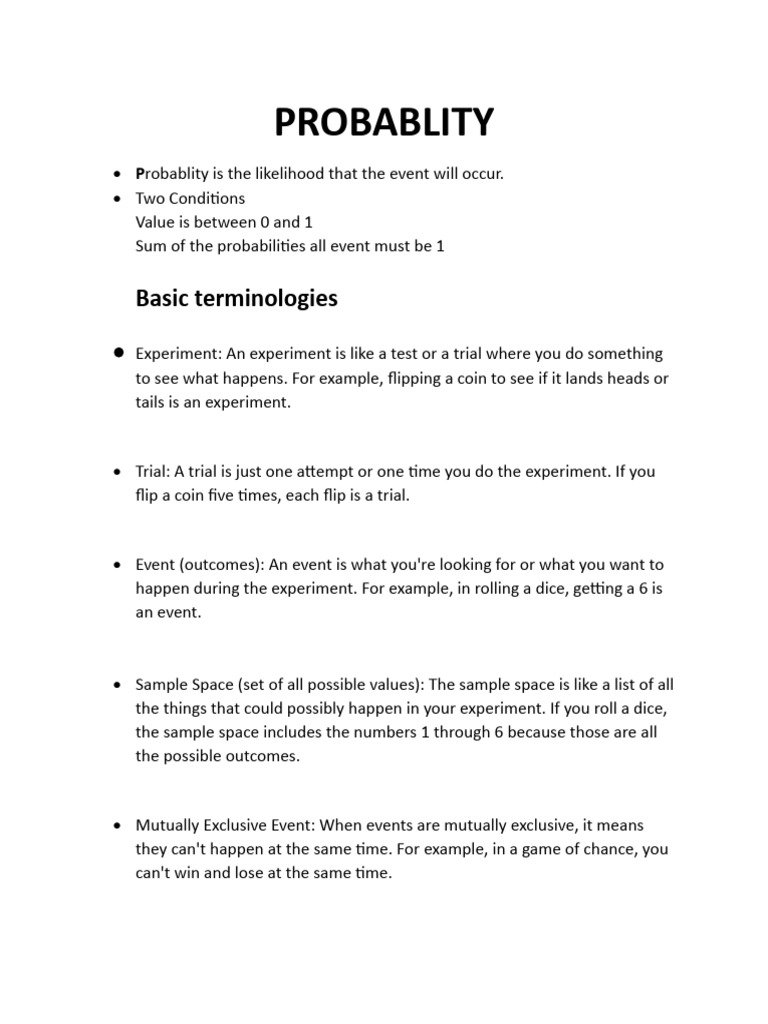 Probablity Pdf