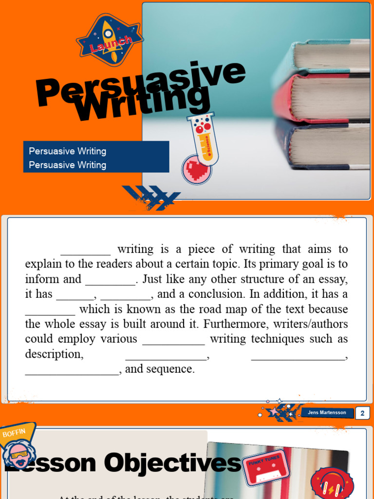 Persuasive Writing | PDF | Persuasion | Essays