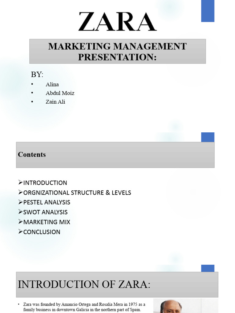 Zara Presentation | Download Free PDF | Business | Business Economics