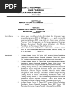 Contoh Format SK TIM BOS Sekolah | PDF