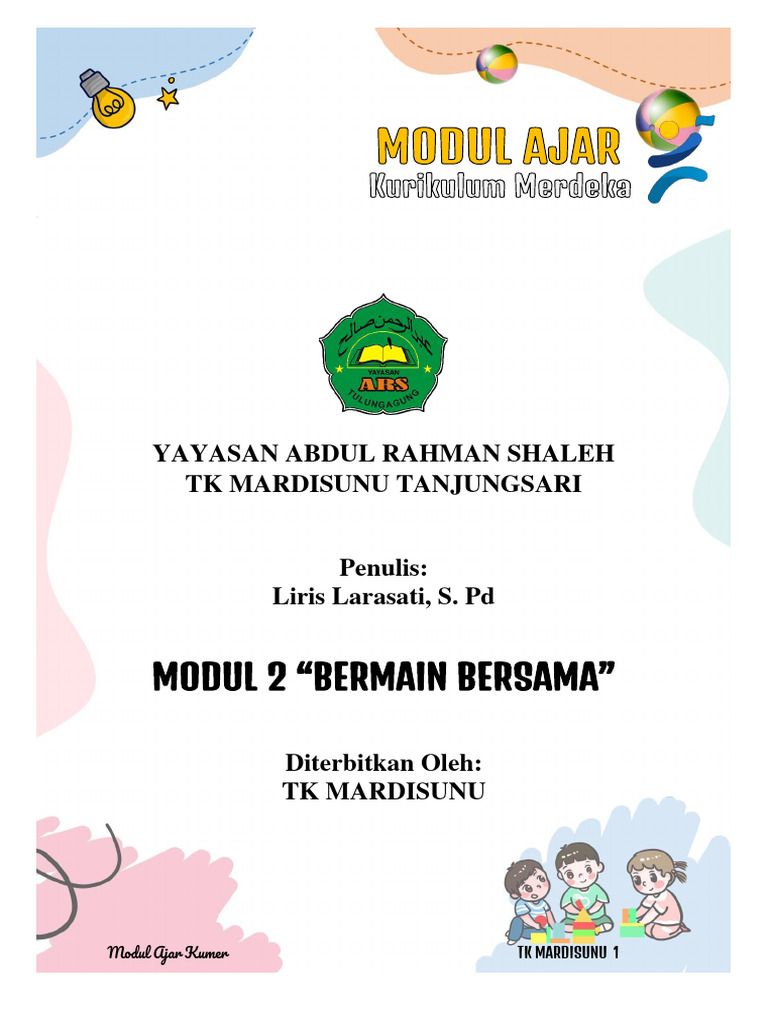 Modul Ajar Bermain Bersama TK Mardisunu | PDF | Kesehatan Holistik