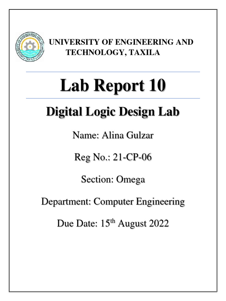 21-CP-6 (Report10) DLD | PDF | Computer Architecture | Computer Engineering