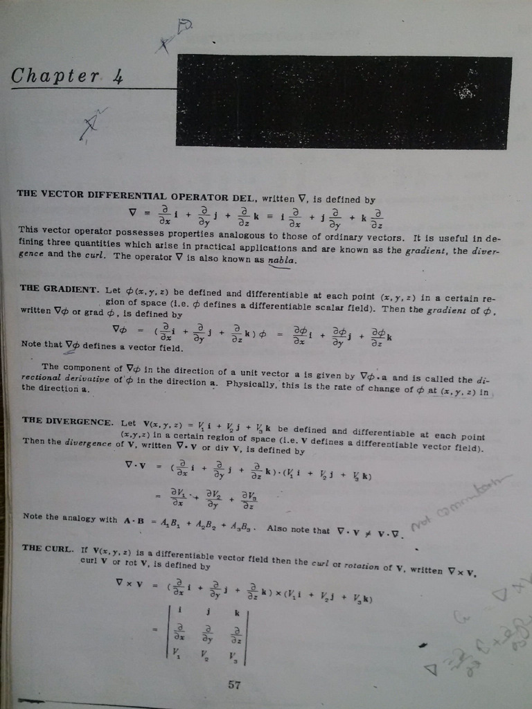 Chapter 4 Gradient, Divergent and Curl | PDF
