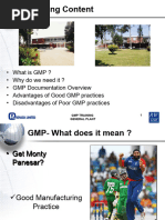 GMP Training Presentation | PDF