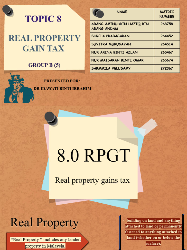 RPGT Act 1976: Overview and Implications | PDF | Market Value | Taxpayer