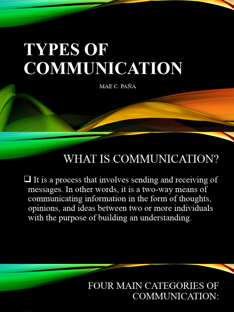 Types of Communication | PDF