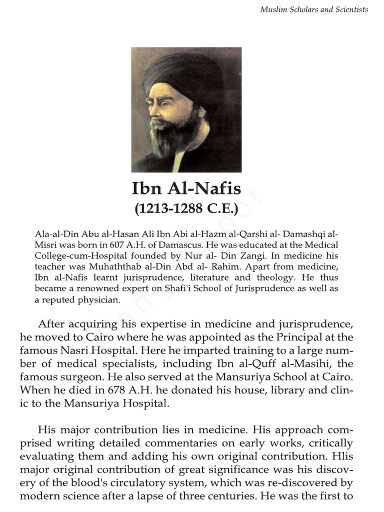 Ibn Al-Nafis | PDF