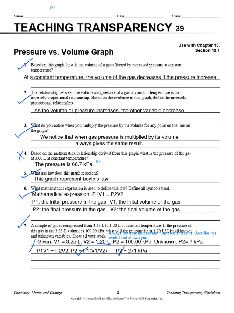 Shen Louis CH13.1.2 Teaching Visual Pressure vs. Volume Graph | PDF ...