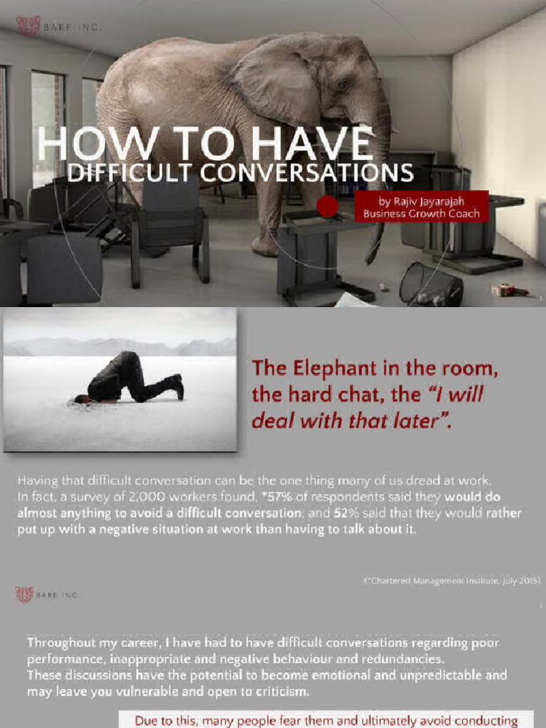 How To Have Difficult Conversations | PDF