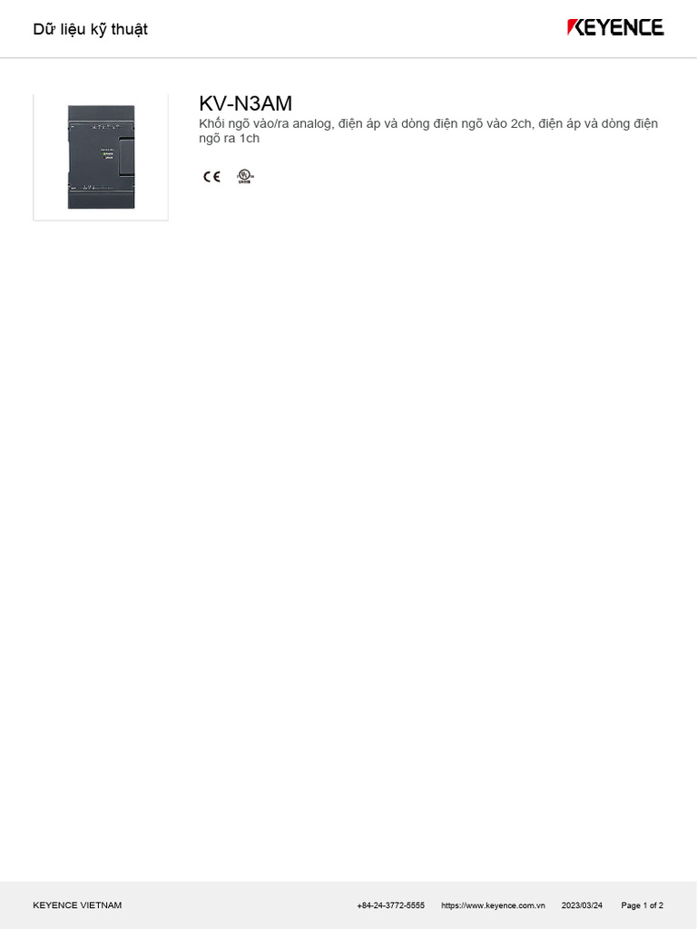 KV-N3AM Datasheet | PDF