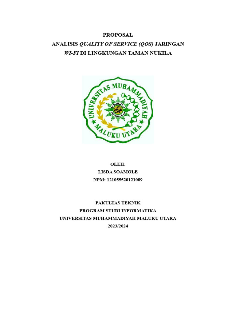 Proposal | PDF | Teknologi & Rekayasa