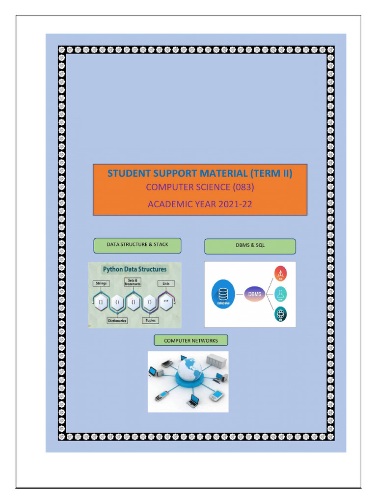 Cs Term Ii Cochin Region Xii Notes Pdf Transmission Medium Computer Network