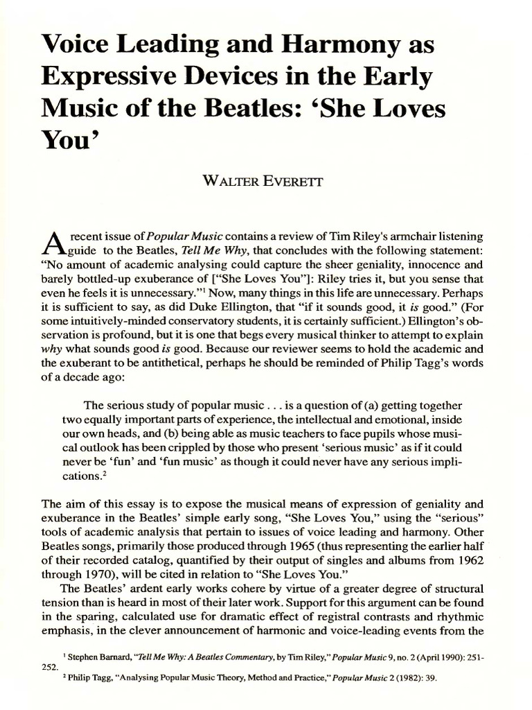 Voice Leading and Harmony As Expressive | PDF | Harmony | Music Theory
