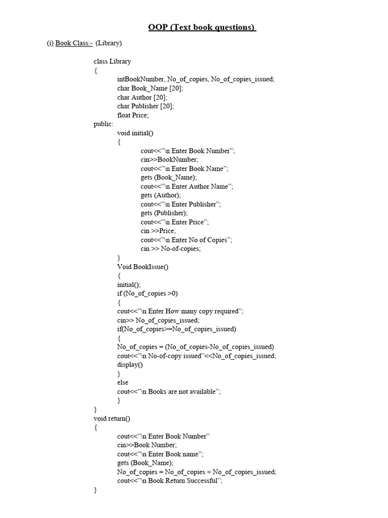 Oop 2 | PDF | Computer Programming | Software Engineering Oop 2 | PDF | Computer Programming | Software Engineering