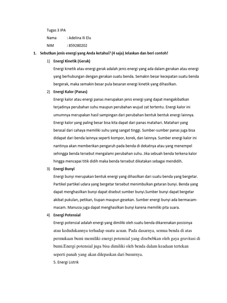 Adelina Ili Elu Tugas 3 IPA | PDF | Filsafat | Sains & Matematika