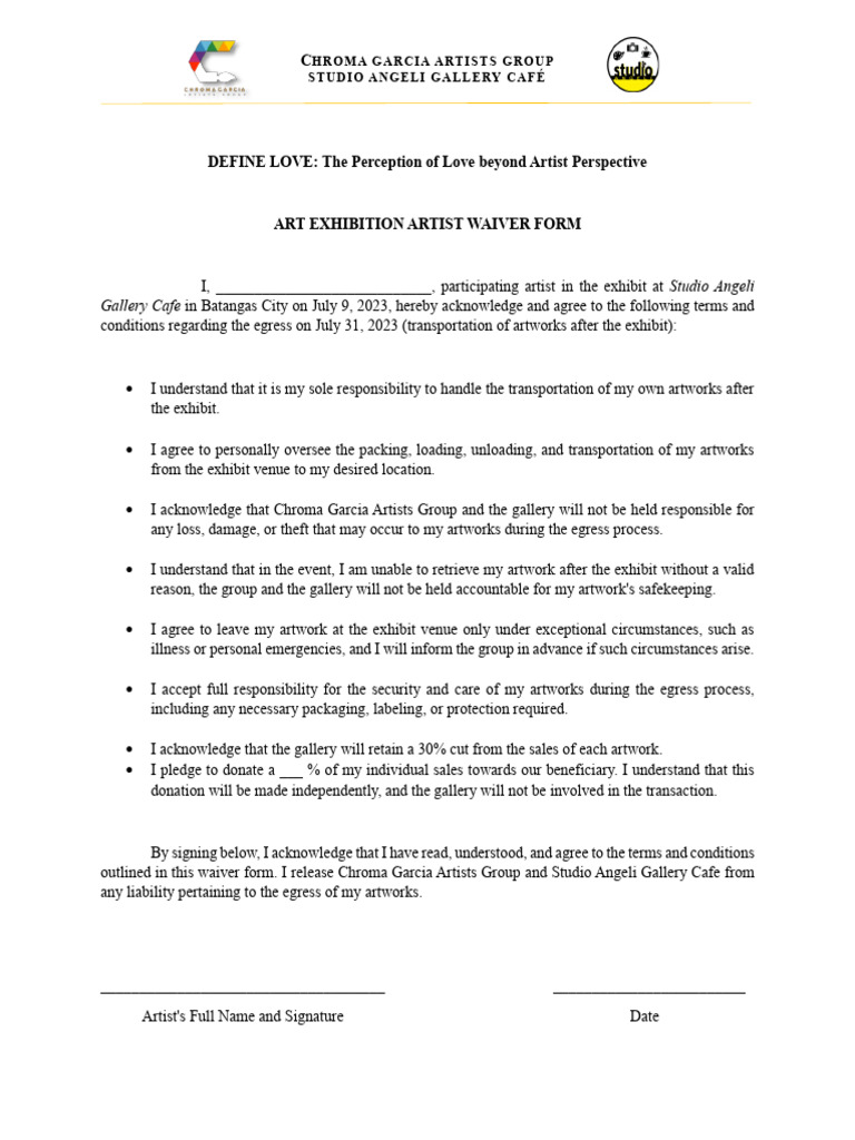 Waiver Form Define Love | PDF | Private Law | Justice