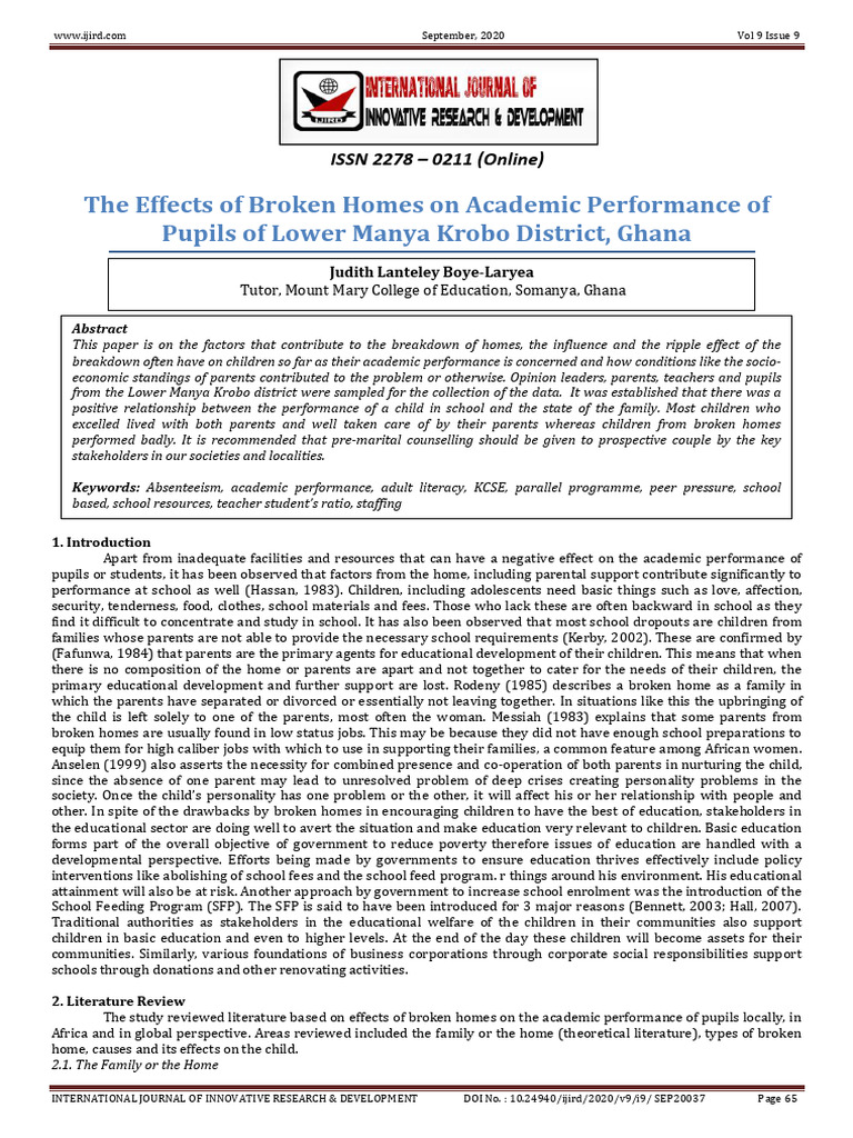 Broken Home | PDF | Divorce | Marriage