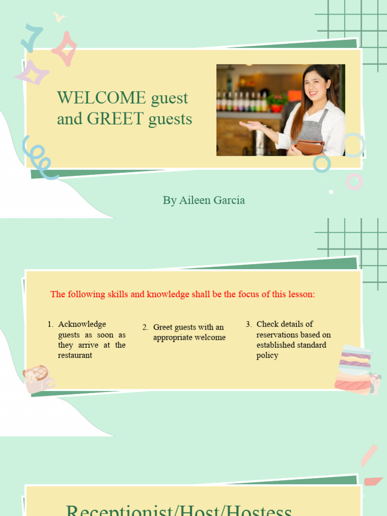 Guest Greeting and Reception Guide | PDF
