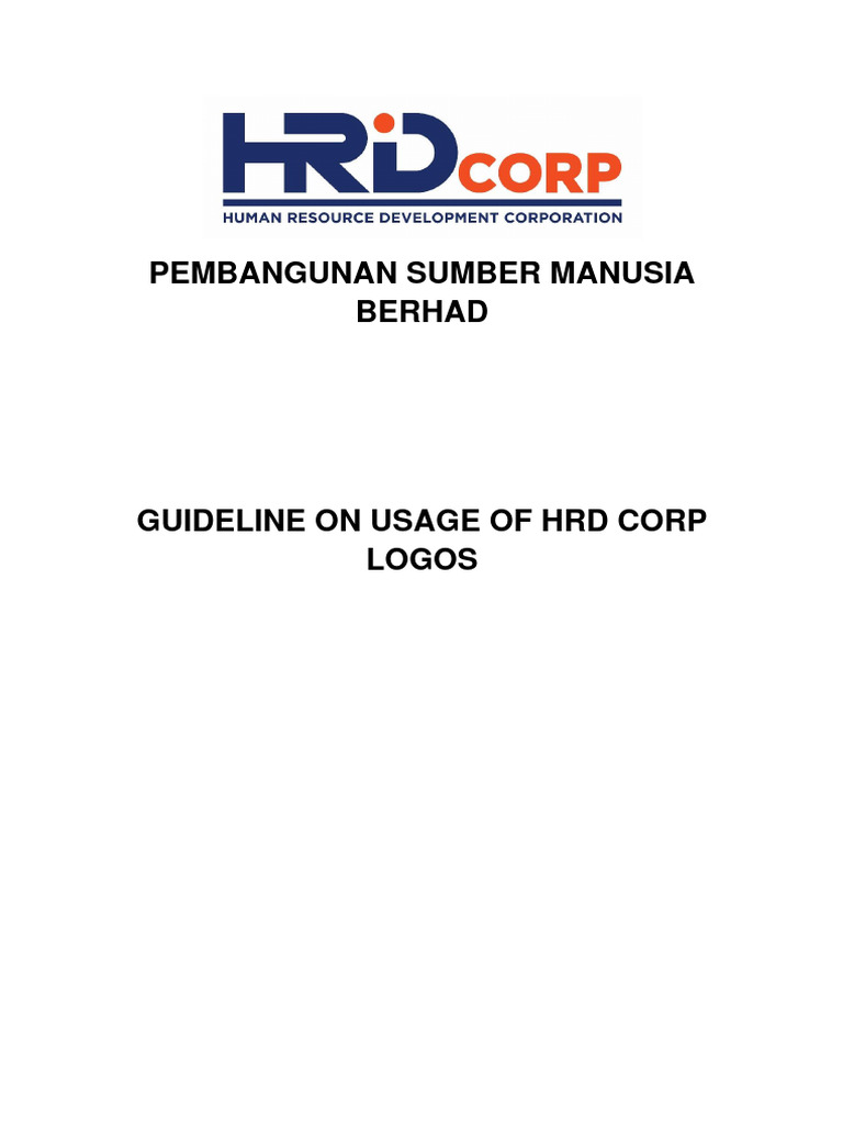 Guideline Usage HRDCorp Logos | PDF | Logos | Social Media