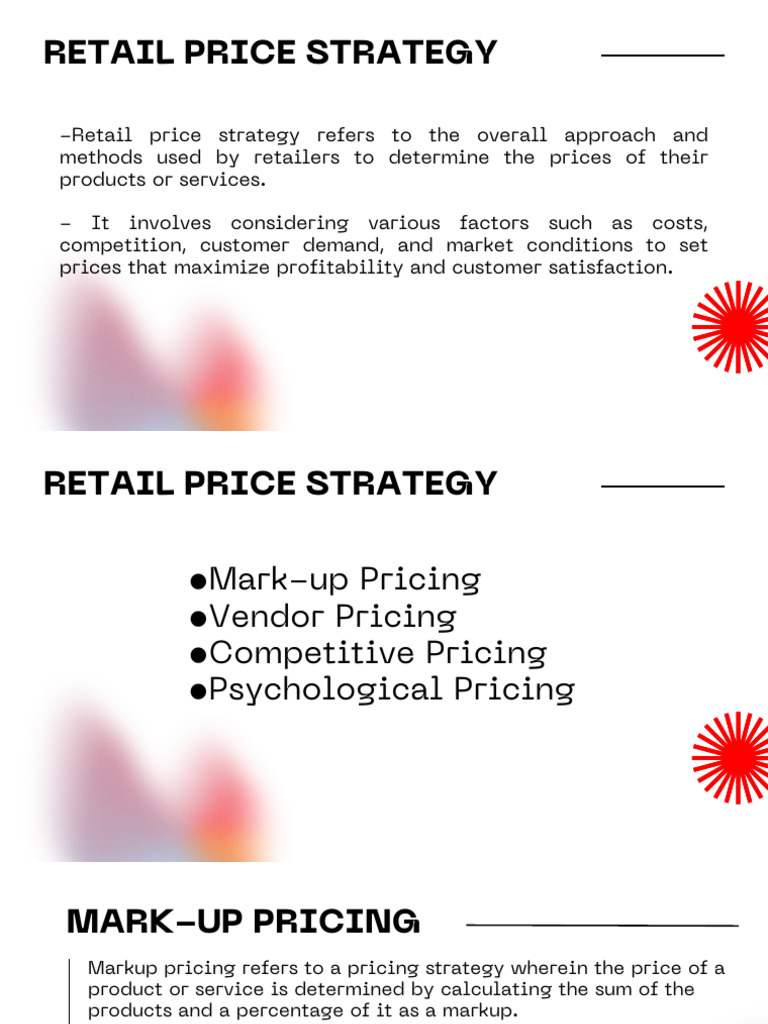 Retail Pricing Strategy | PDF Retail Pricing Strategy | PDF