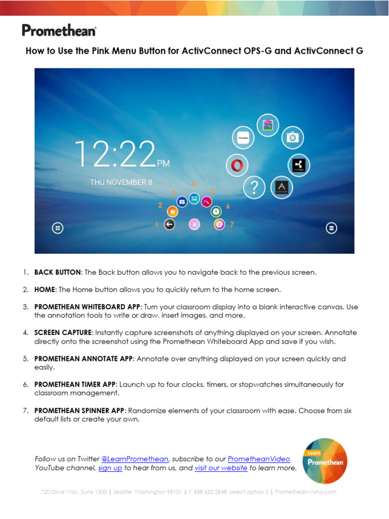 Promethean ActivPanel User Manual | PDF | Screenshot | Software
