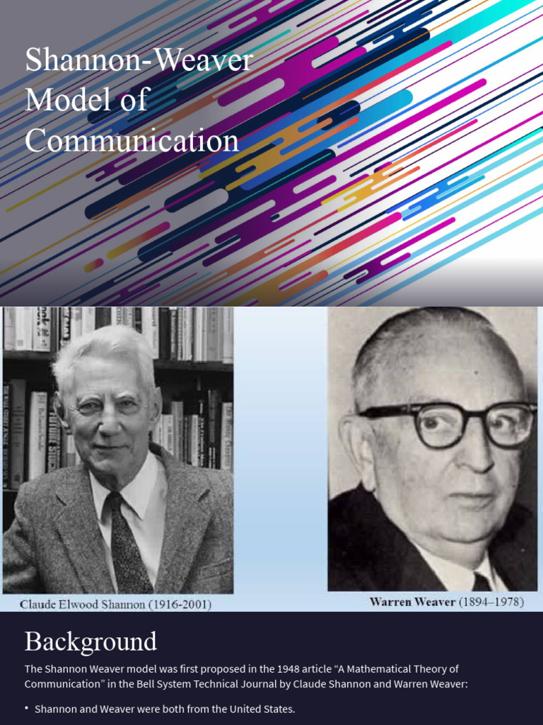 Shannon-Weaver-Model-of-Communication | PDF | Communication | Computing