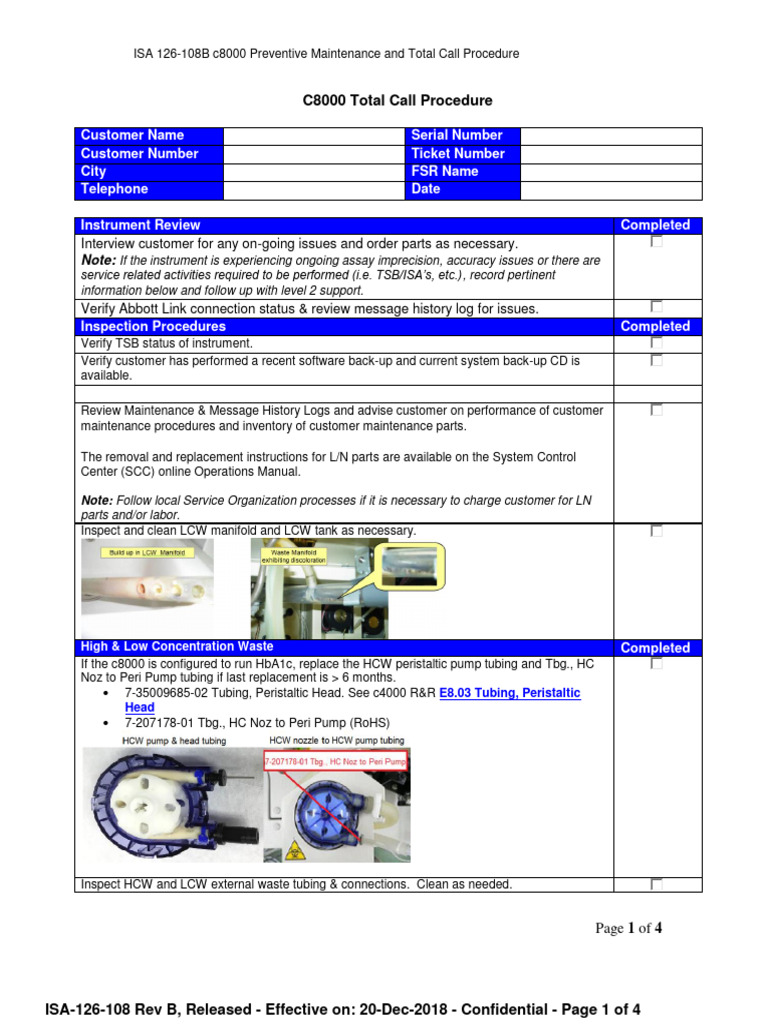 ISA-126-108B c8000 Total Call Procedure | PDF | Equipment ...